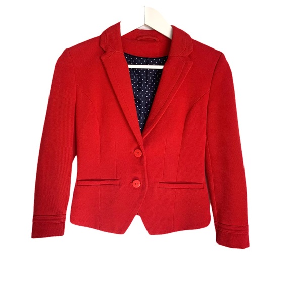 Jackets & Coats | Ladies Red Tailored Crop Waist Jacket 2 | Poshmark